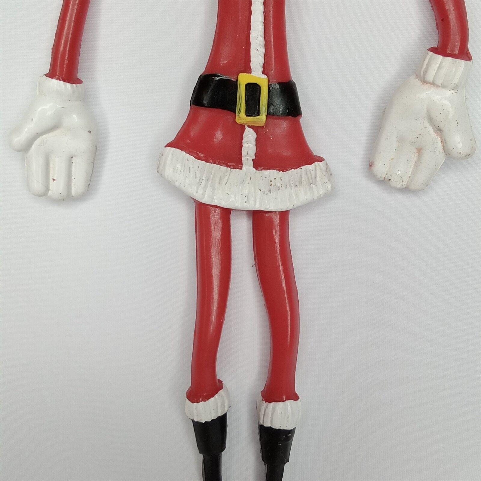 Christmas Santa Claus Bendable Rubber 1990s Holiday Decor - Etsy