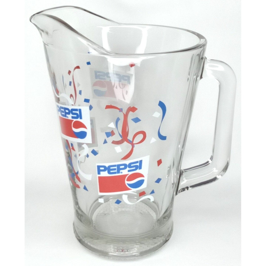 Pepsi Glass Pitcher Vintage Barware Retro Soda Memorabilia - Etsy