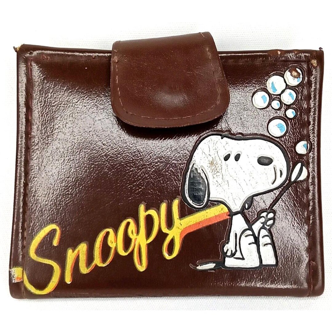 MCM Bi-fold Wallet Snoopy the Peanuts Gang 1960s Cartoon Memorabilia - Etsy