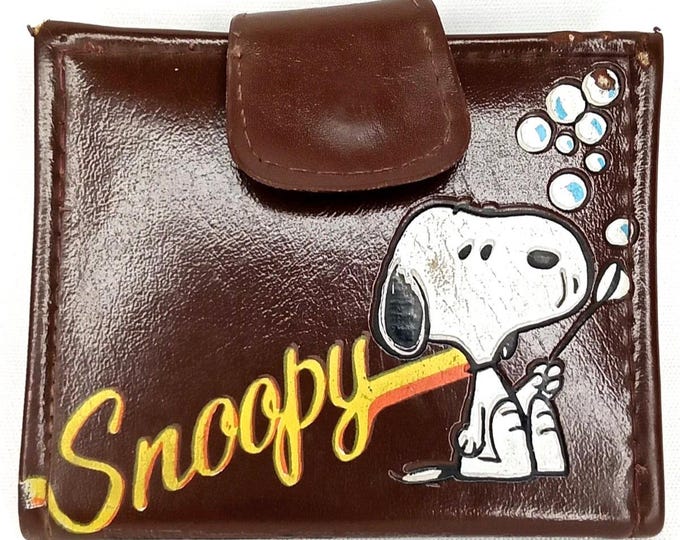 MCM Bi-fold Wallet Snoopy the Peanuts Gang 1960s Cartoon Memorabilia - Etsy
