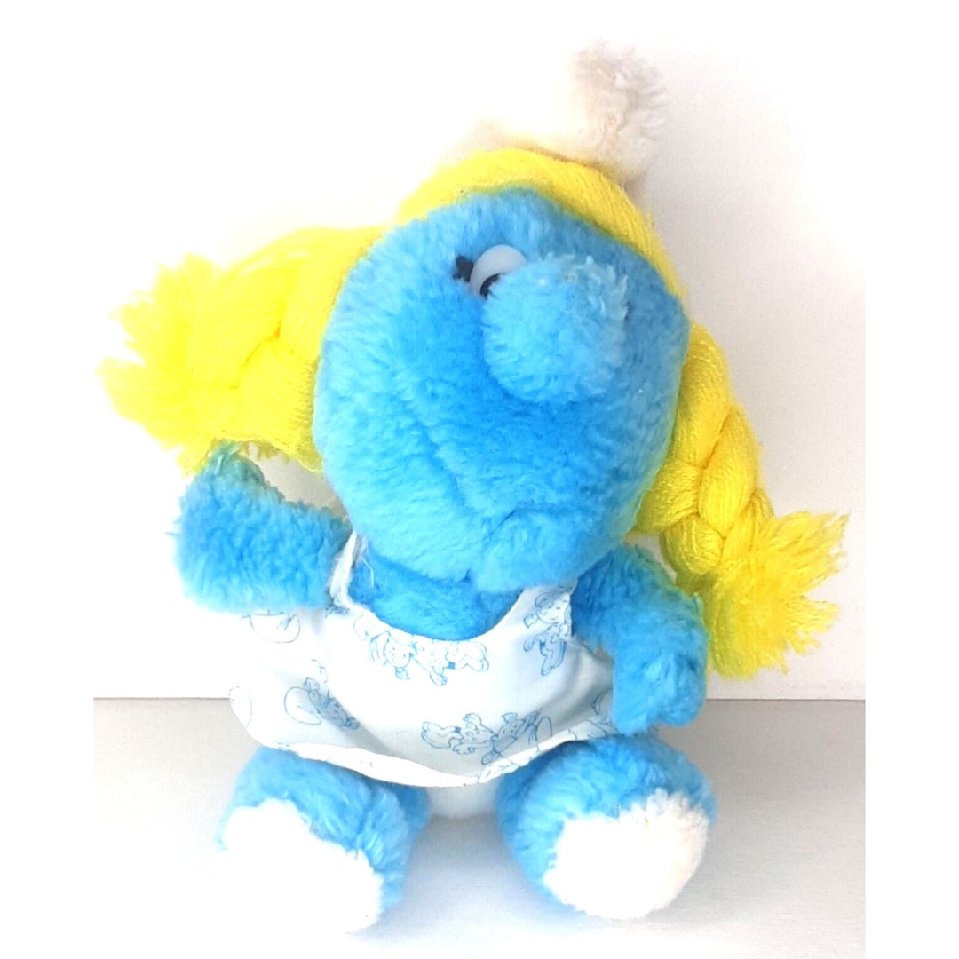 The Smurfs Wallace Berrie Peyo Smurfette Plush Doll 1983 - Etsy