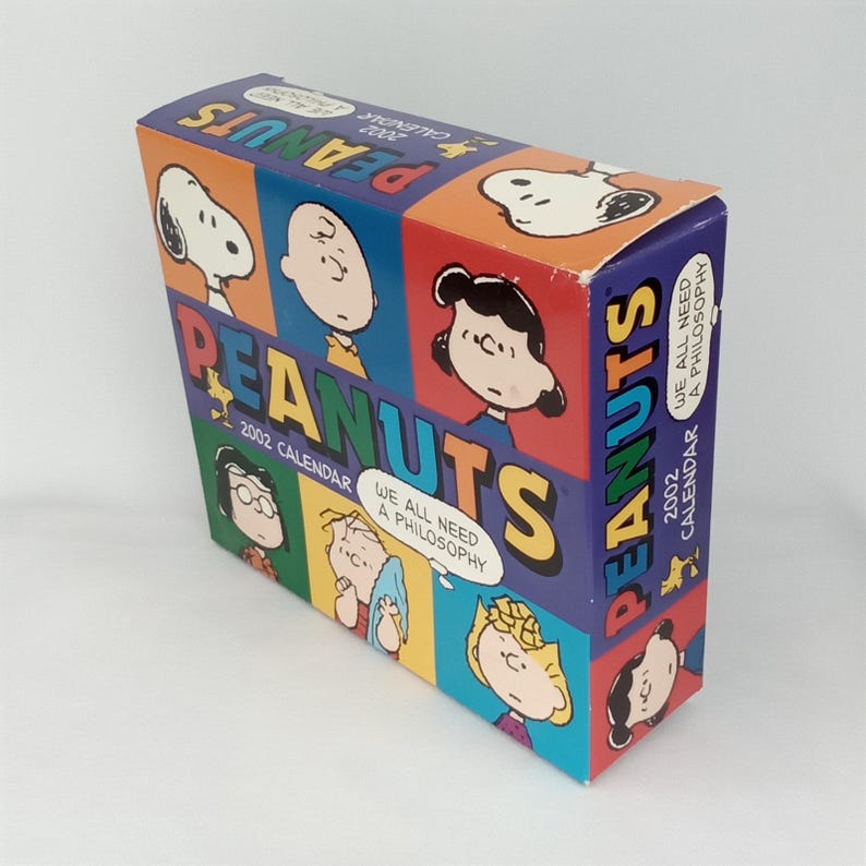Vintage Calendar the Peanuts Gang Andrews Mcmeel With the Original Box ...