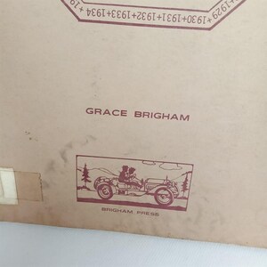 Early Car Serial Numbers 1910 - 1942 Grace Brigham Copyright 1970 - Etsy