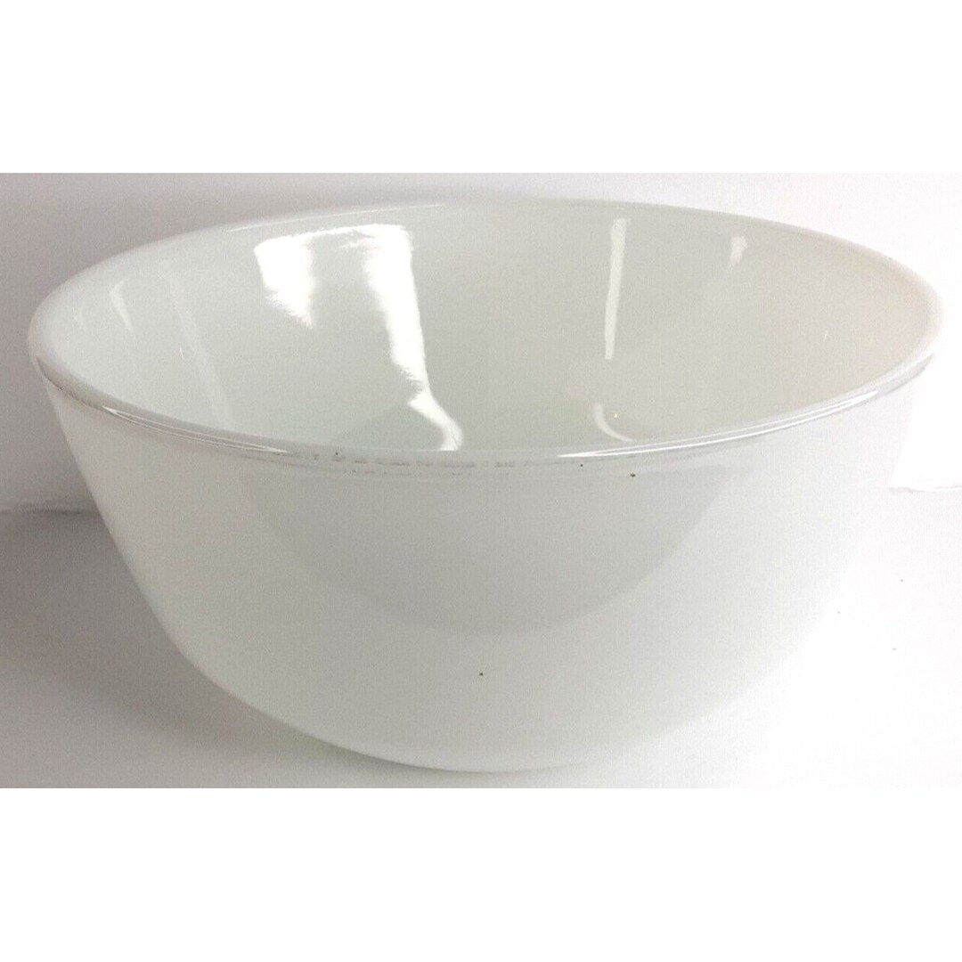 Anchor Hocking Glass Bowl W-400 Line White Vintage Cookware - Etsy