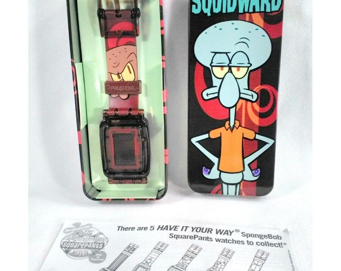 Spongebob Squarepants Squidward Watch With Collectible Tin - Etsy