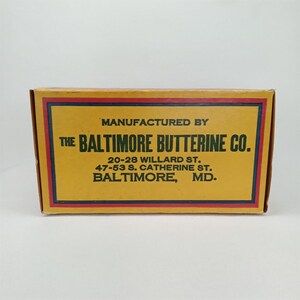 MCM Shortening Box Gold Tint the Baltimore Butterine Company 1950s ...