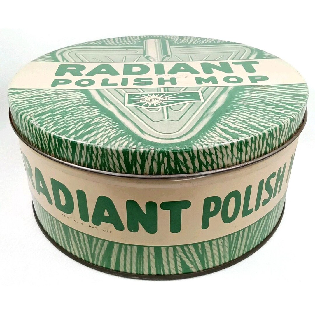1930s Radiant Polish Mop Tin, Depression Era Advertising - Etsy