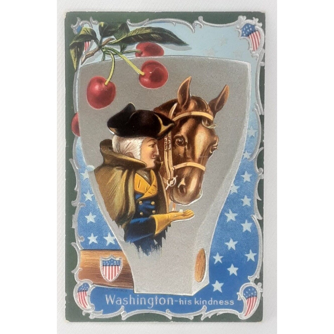 George Washington Post Card E Nash Series 2 Embossed Kindness Unused ...