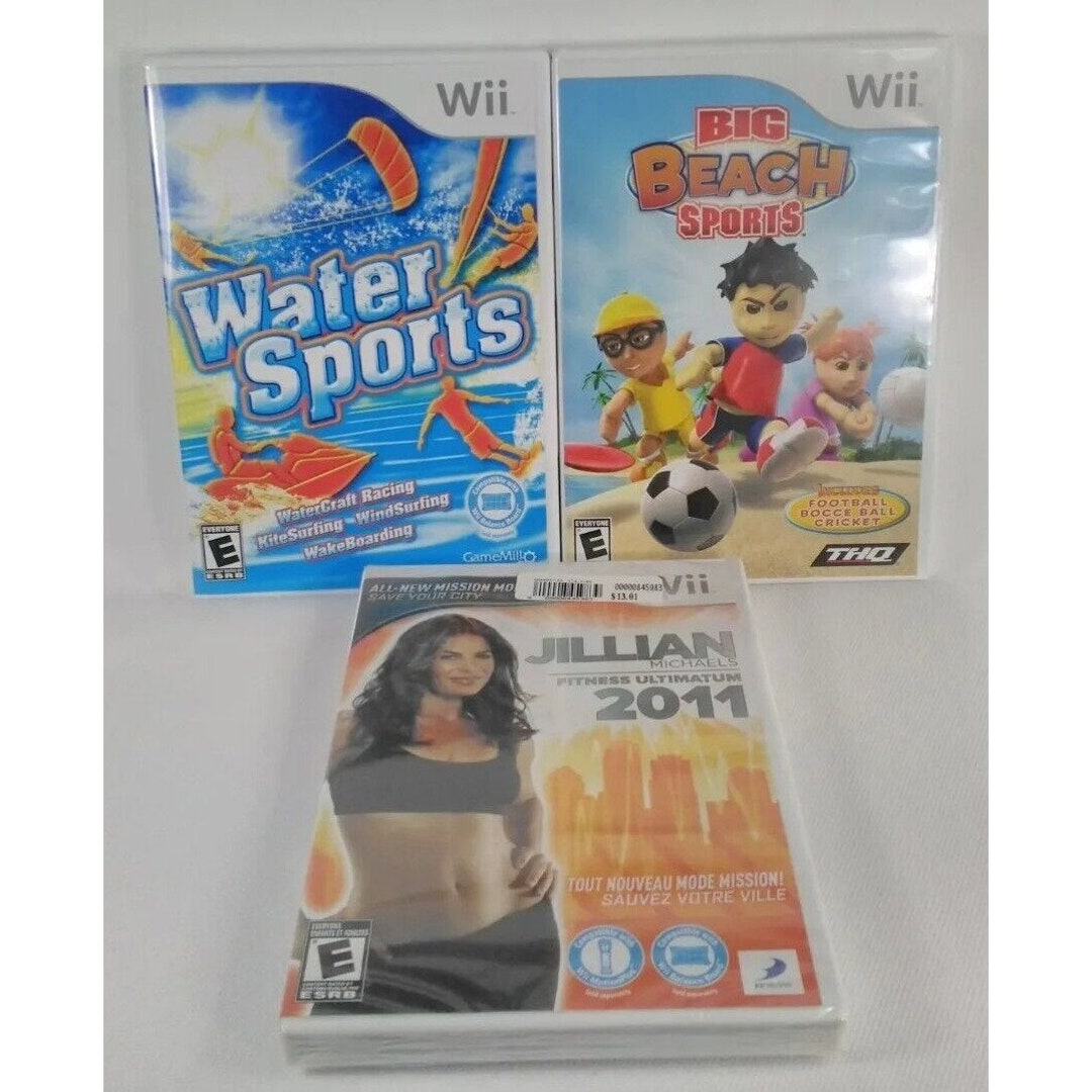 Nintendo Wii Big Beach Sports Water Sports Jillian 2011 Vintage Video ...