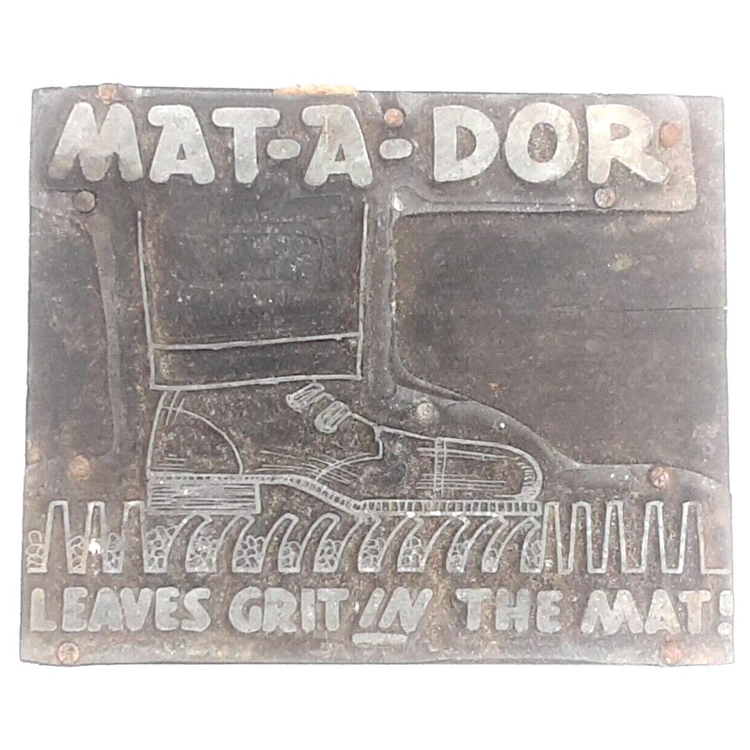 Mat-a-dor Mats Printing Block Letterpress Typography - Etsy
