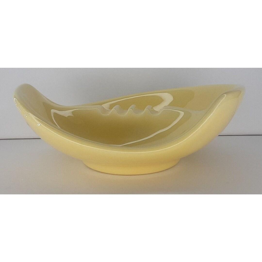 California Pottery Yellow Amoeba Ashtray - Etsy