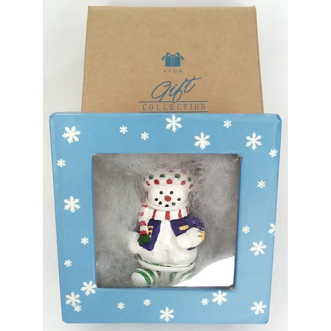 Christmas Ornament Snowman Let It Snow Avon Gift Collection With ...