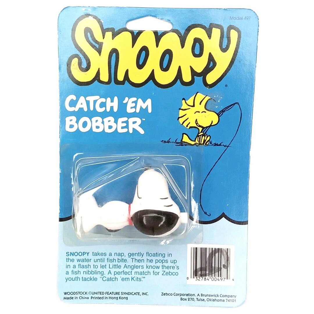 Vintage Snoopy Catch 'em Bobber the Peanuts Gang Zebco Sealed 1990s - Etsy