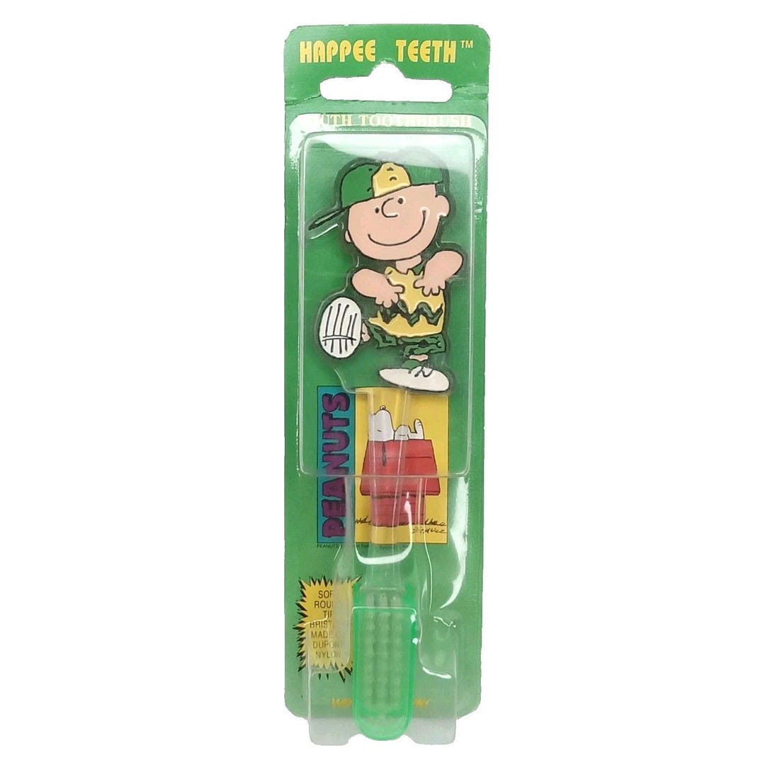Vintage Toothbrush the Peanuts Gang Charlie Brown Happee Teeth Sealed ...