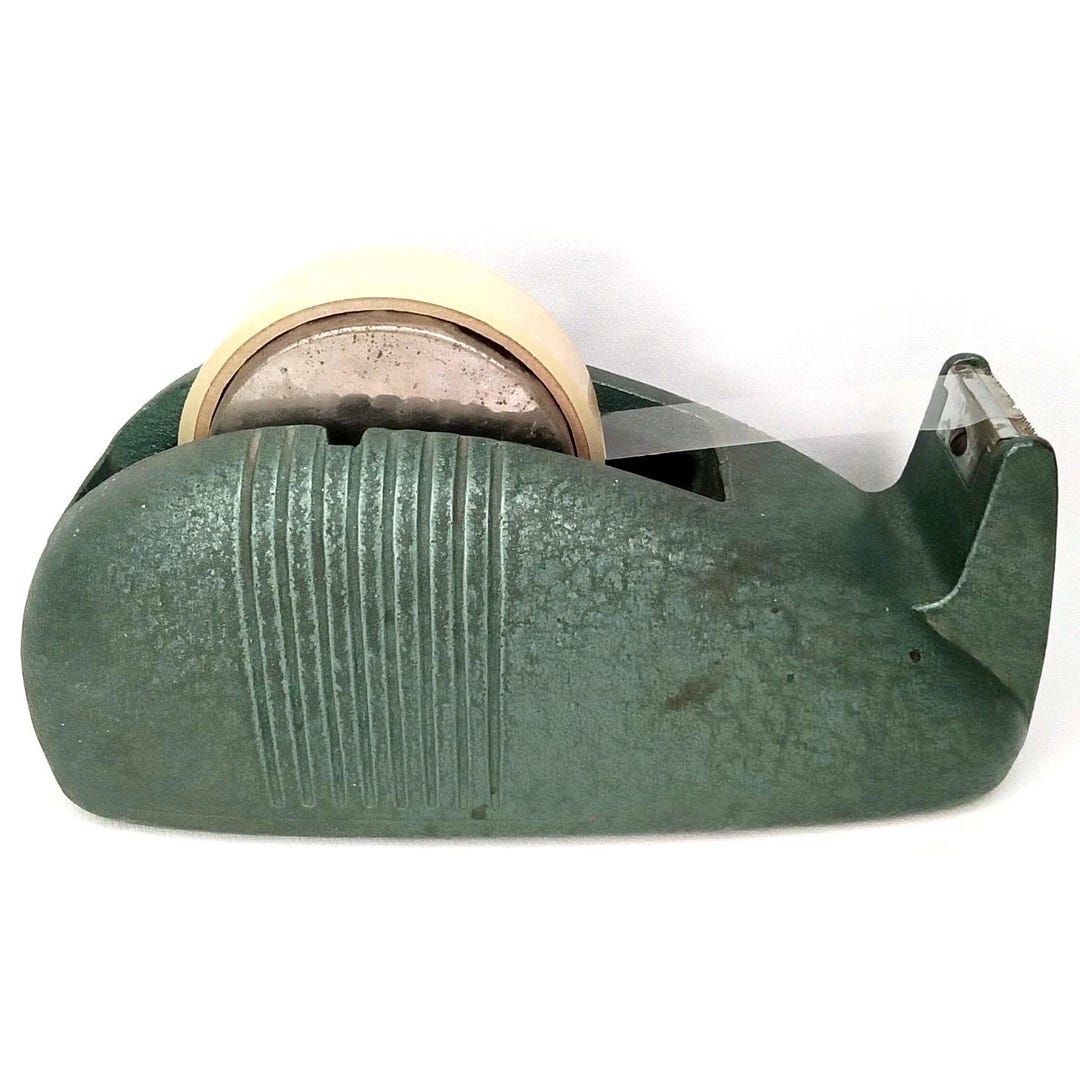 Vintage Green Cast Iron Tape Dispenser: 1930s Scotch Brand, USA - Etsy