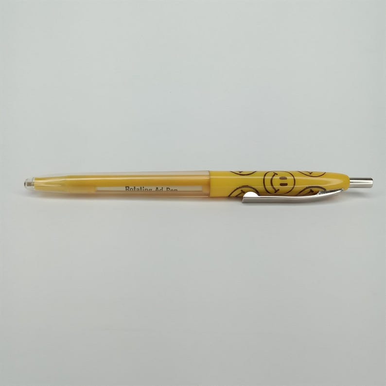 MCM Salesman Sample Advertisement Ink Pen Yellow Smiley Best Point ...