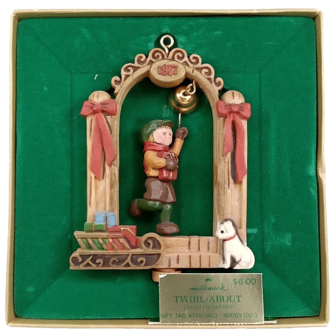 Vintage Christmas Ornament Hallmark Twirl-about Bell Ringer With Box ...