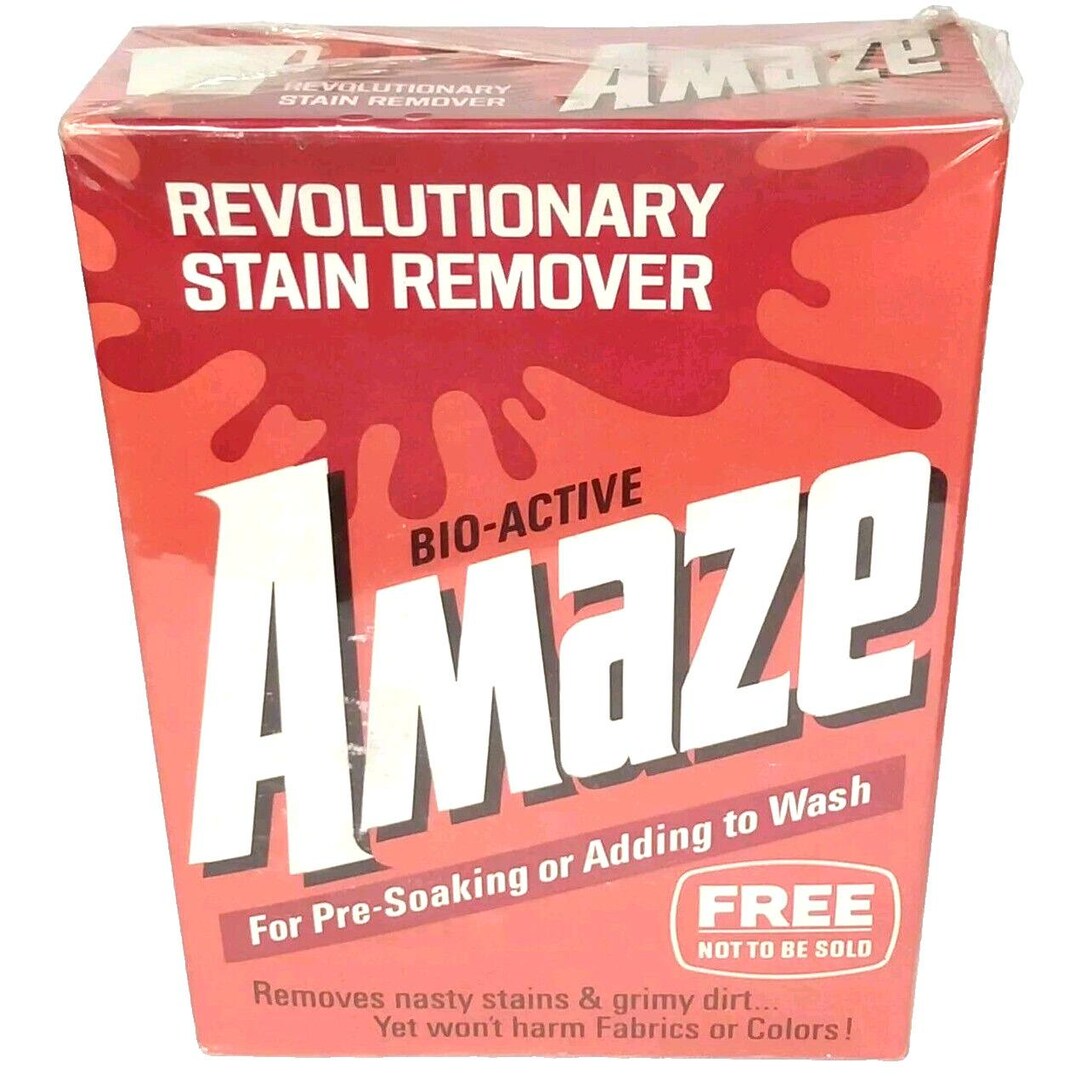 MCM Laundry Amaze Stain Remover Lever Brothers Sealed 1960s Old Stock ...
