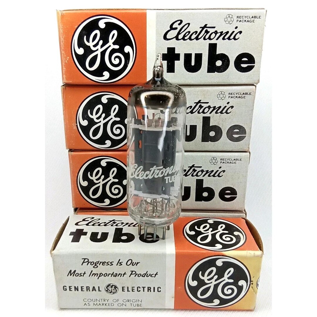Mid Century Electron Tube With Box Set of 5 GE Model 6GU7 Nos Nib USA ...