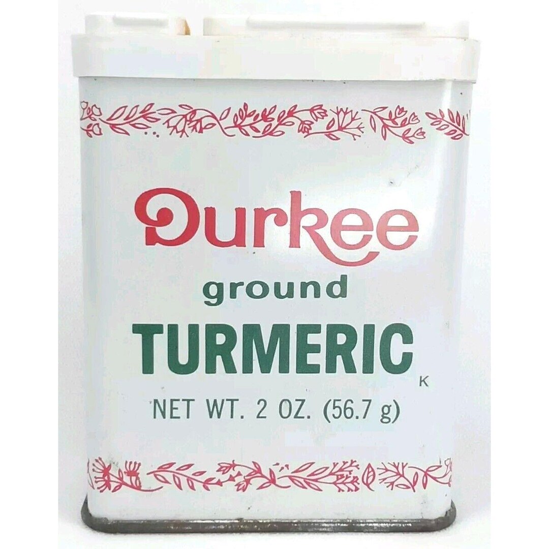 Durkee Famous Foods Ground Turmeric Original Tin 1970s - Etsy