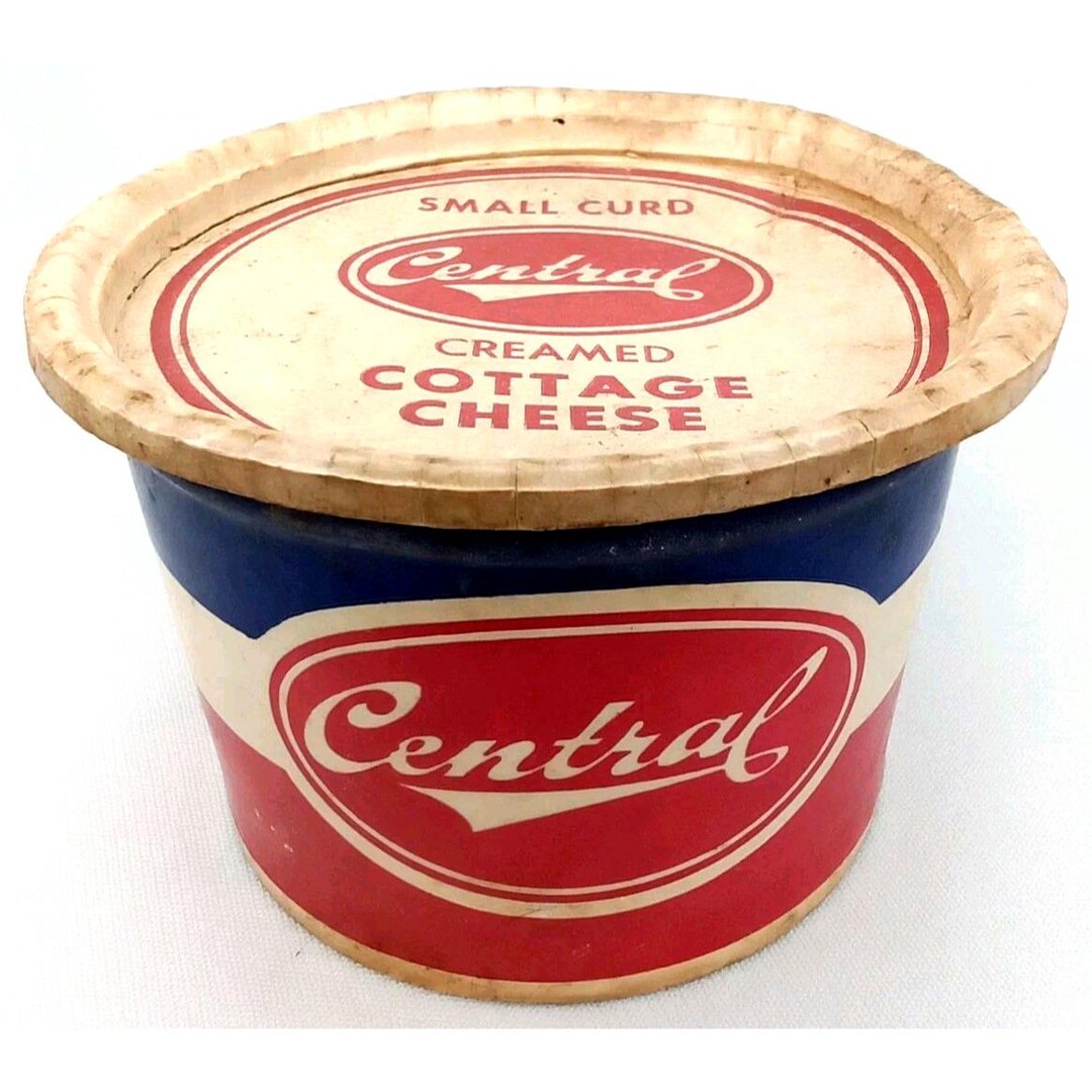 MCM Cottage Cheese Container Central Dairy Small Curd 1957 ...