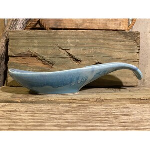 Dryden Pottery Blue Drip Handled Spoon Rest Vintage Kitchen Decor - Etsy