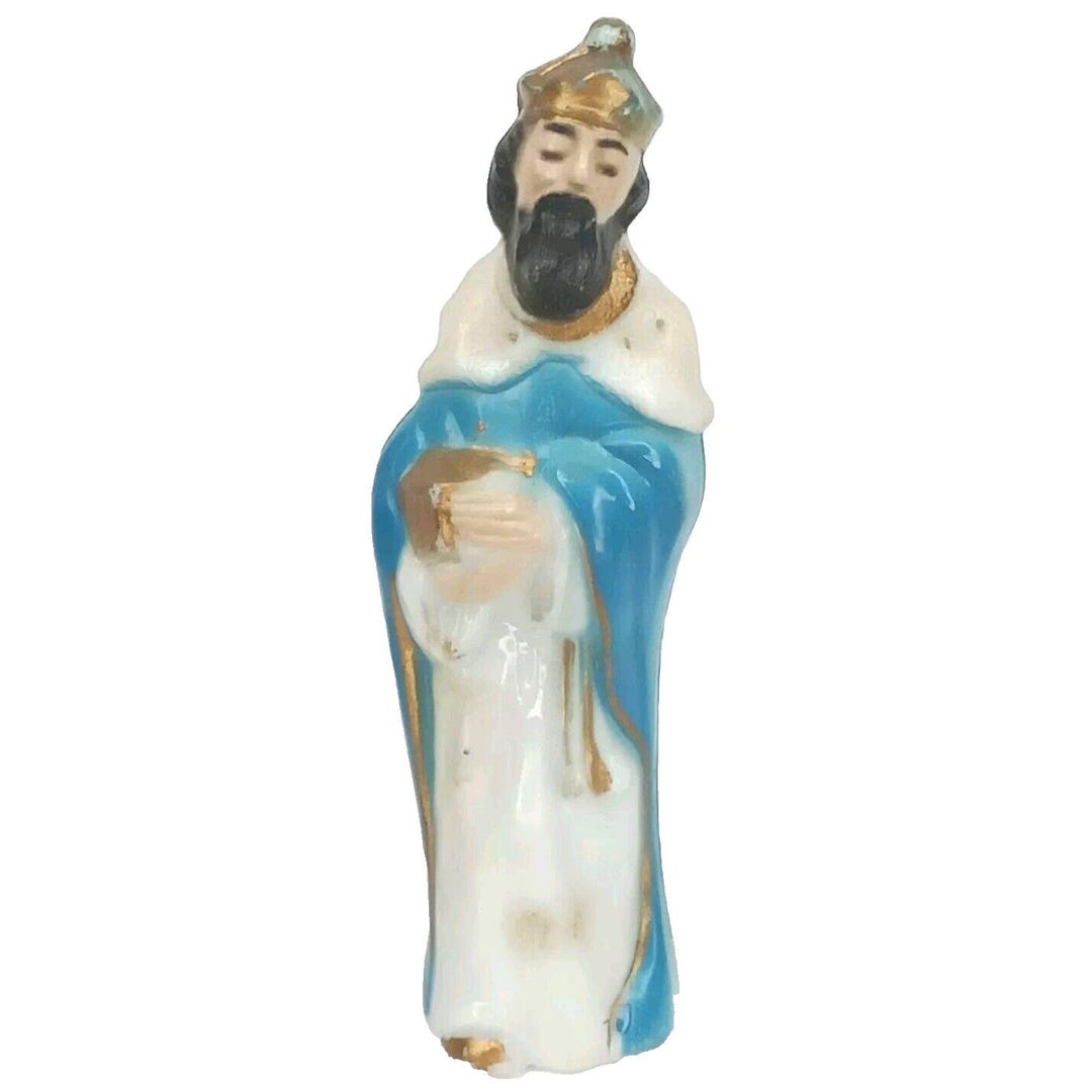 Christmas Wiseman Nativity Creche Figurine Celluloid 1940s Holiday ...