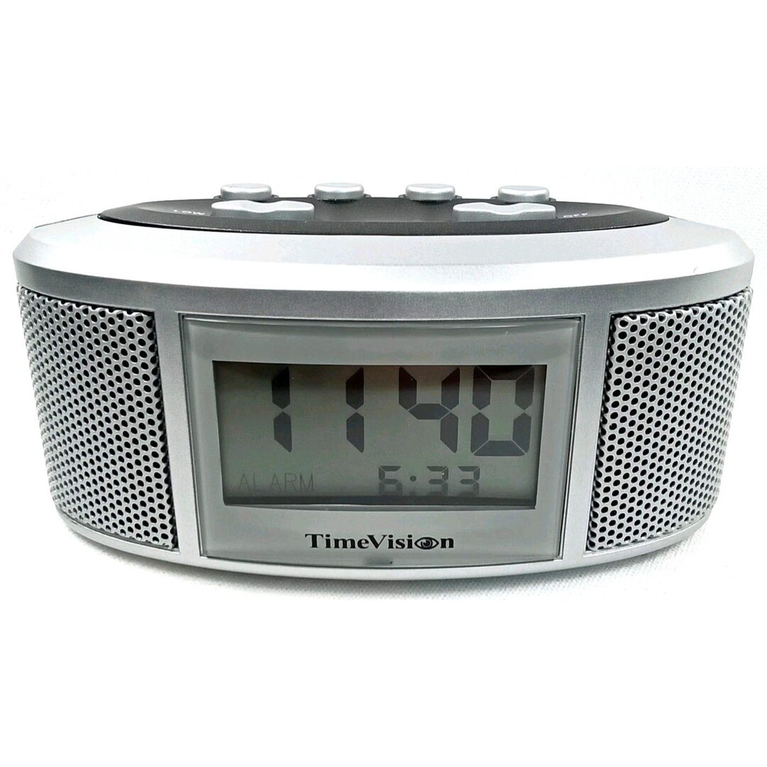 Vintage Tech Battery Alarm Clock LCD Display Timevision ATC826 1990s ...