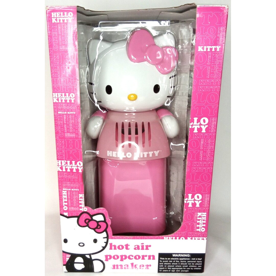 Hello Kitty Hot Air Popcorn Maker New in Box Old Stock Pink & White ...