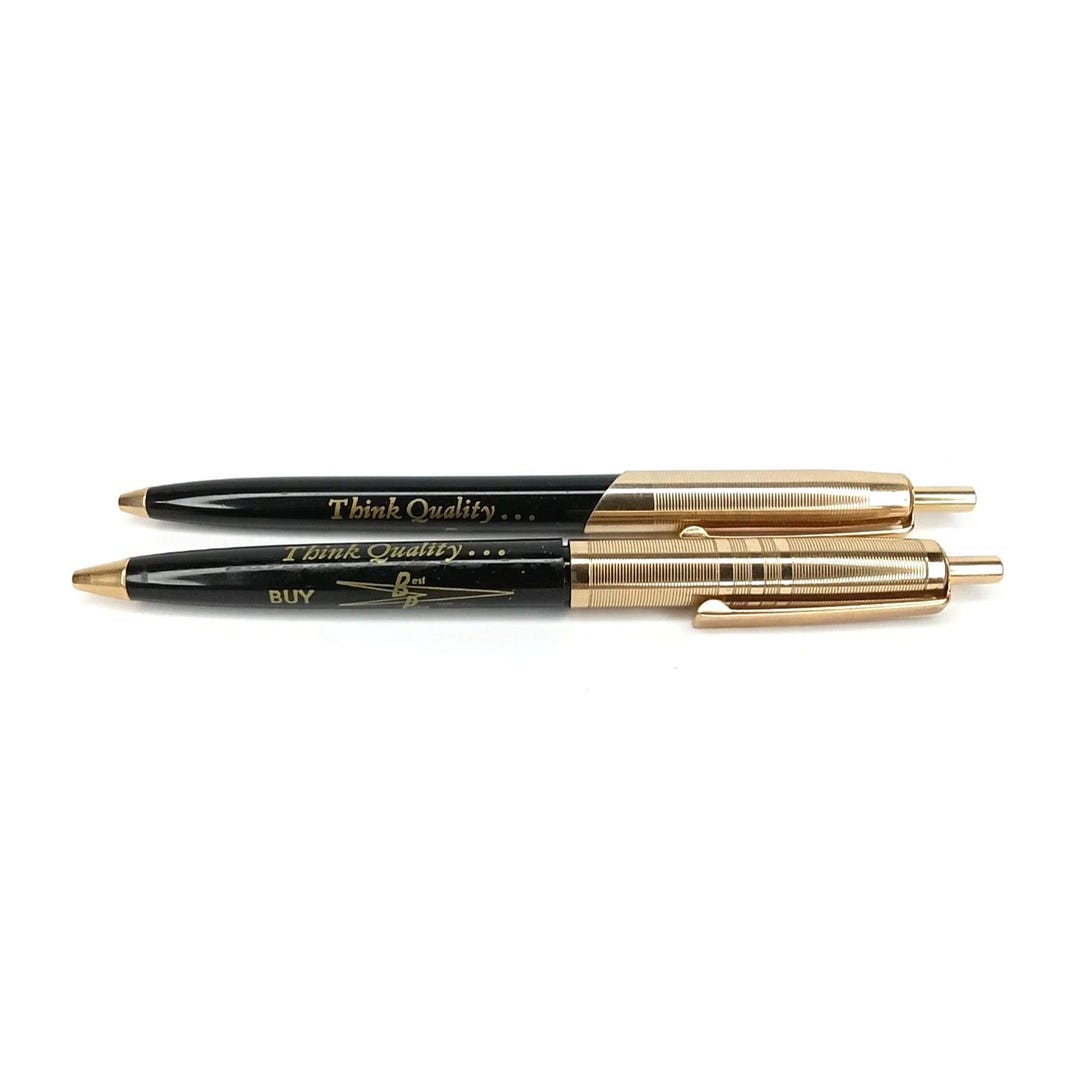 MCM Salesman Sample Advertisement Ink Pen Black Best Point Set of 2 ...
