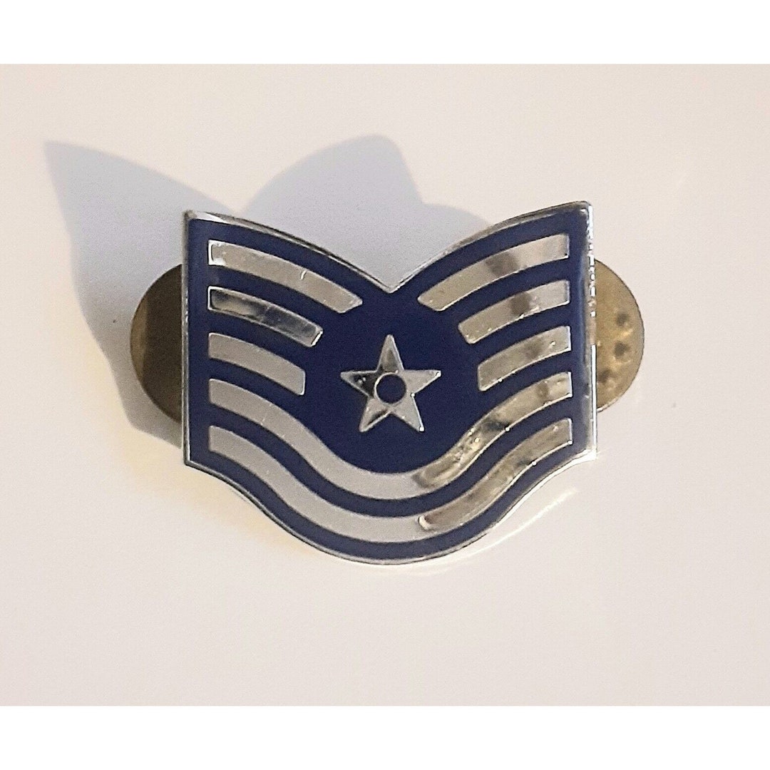 United States Air Force E 6 Tech Sergeant Metal US Military Insignia ...