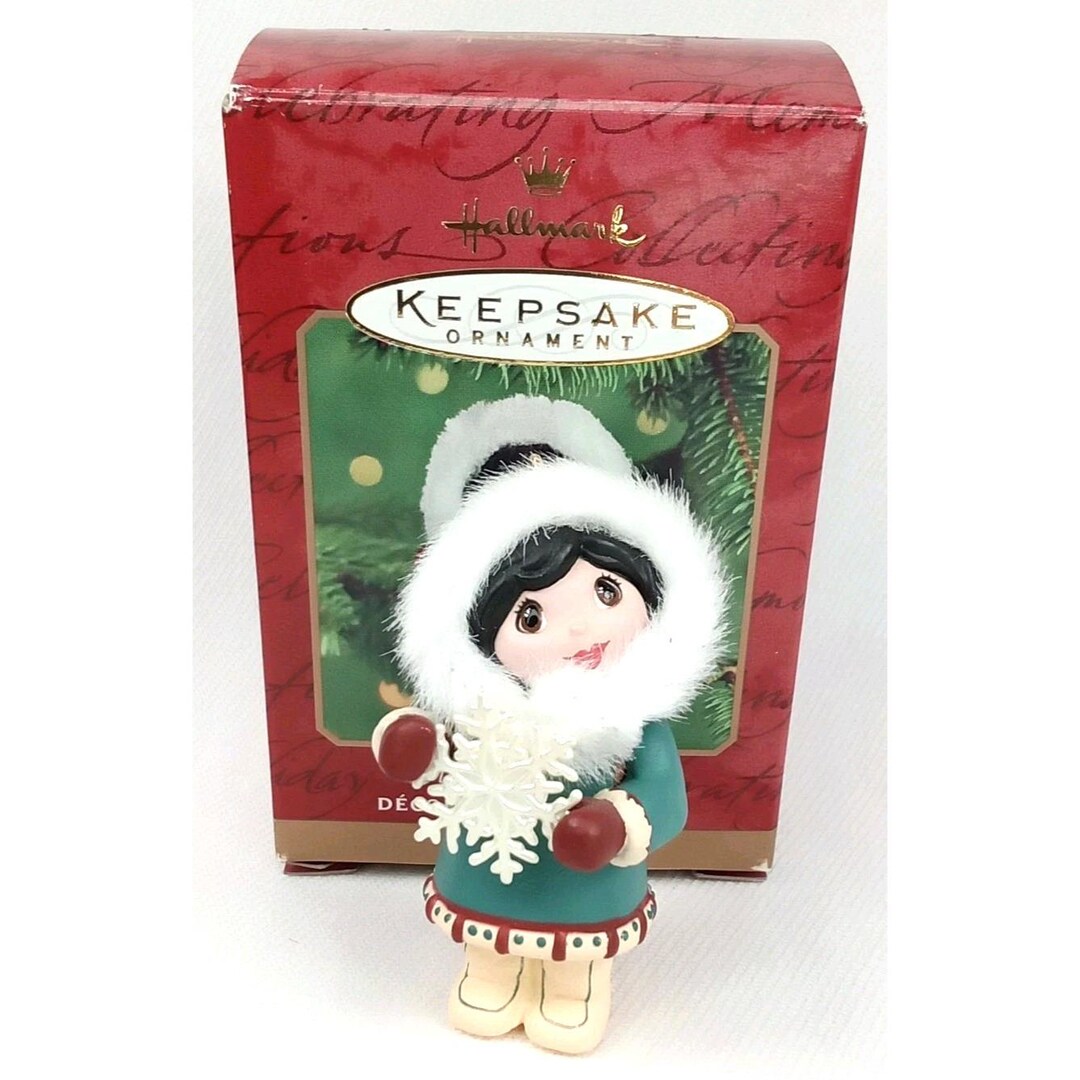 Vintage Christmas Ornament Hallmark Bringing Her Gift With Original Box ...
