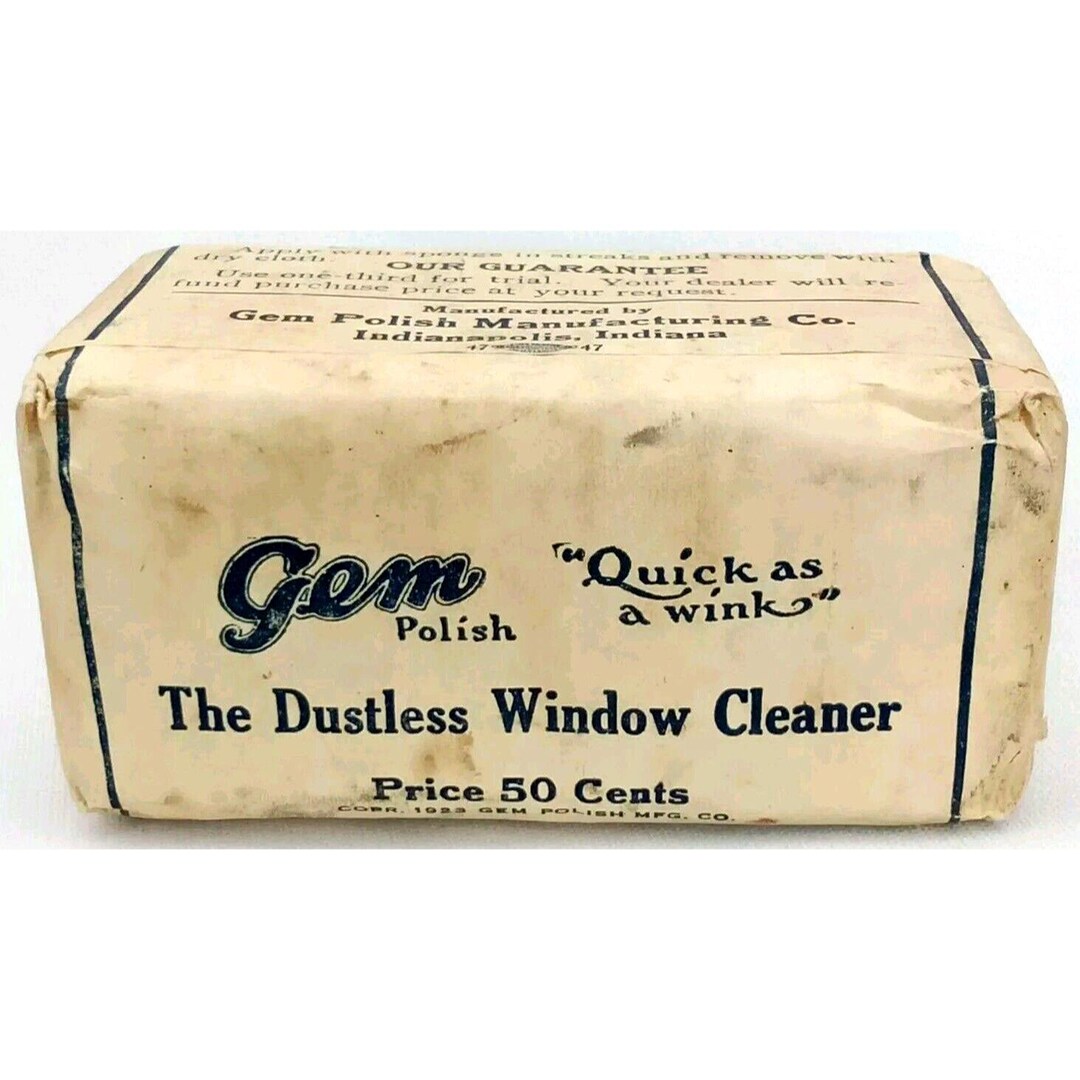 1930s Gem Polish Window Cleaner: Pre-war Collectible Display - Etsy