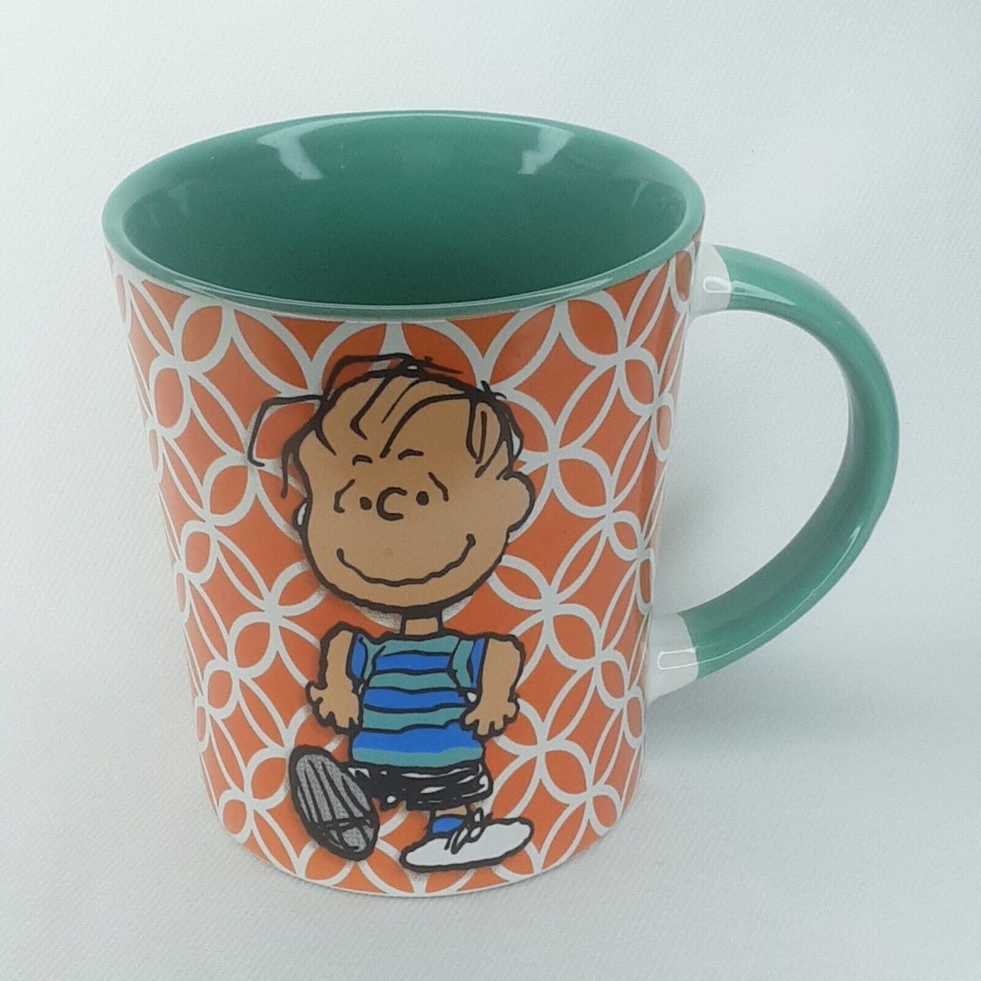 Peanuts Mug Linus Green Gibson Stoneware 15 Ounces Unused - Etsy