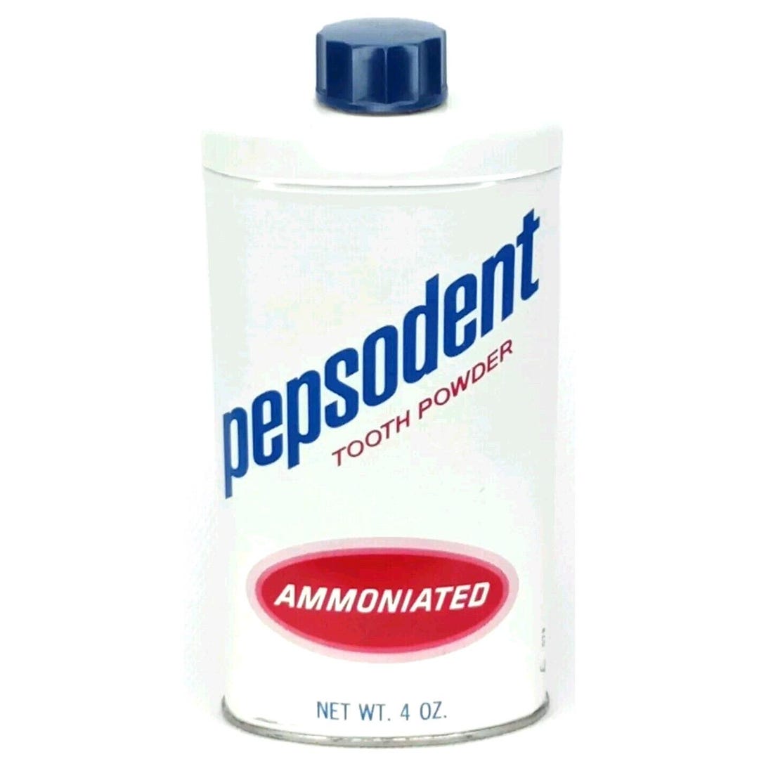 Pepsodent Ammoniated Tooth Powder in Original Tin 1940s Old Stock ...