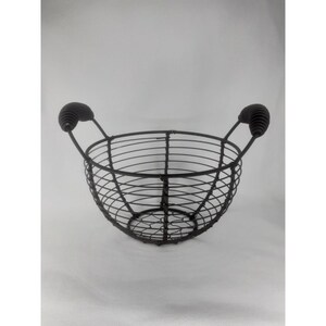 Metal Wire Basket Spiral Coil Handles Vintage Home Decor - Etsy
