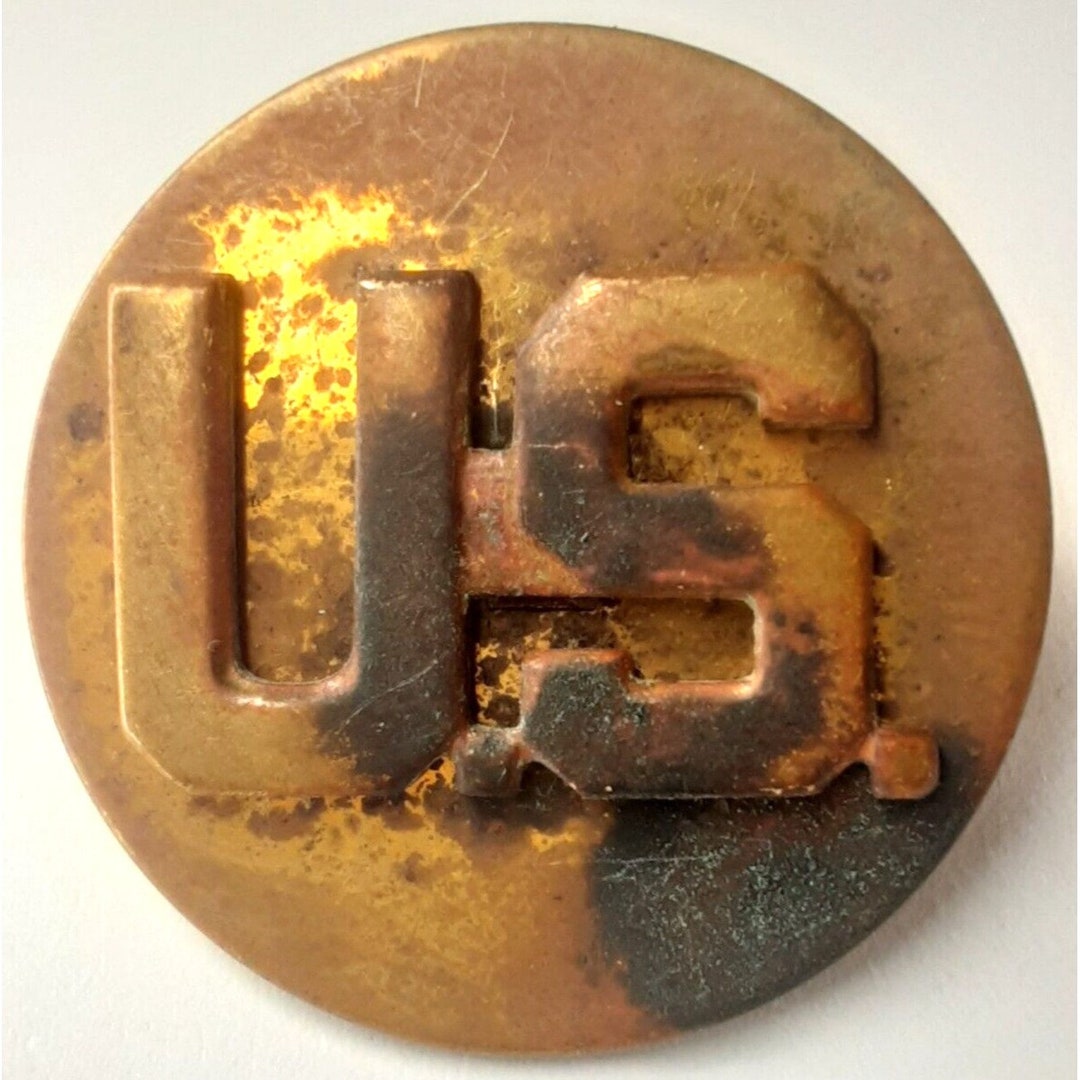 US Army Metal Lapel Insignia Disc Pin Vintage United States Militaria ...