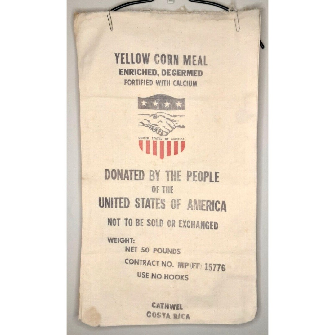 JFK Kennedy Alliance for Progress Latin American Aid Unused Corn Meal ...