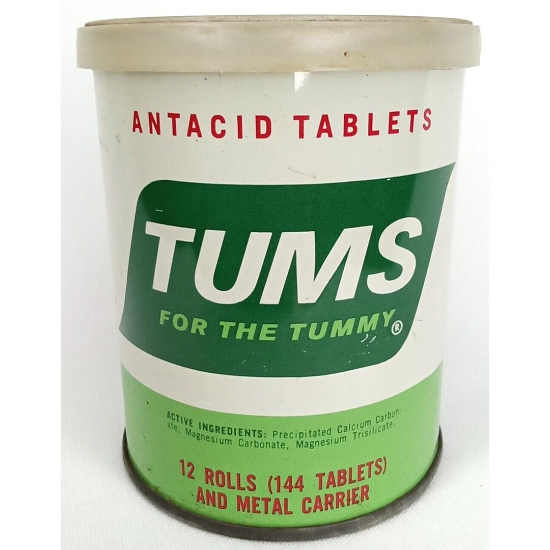 Tums Antacid Tablets for the Tummy Empty Tin With Lid Vintage ...