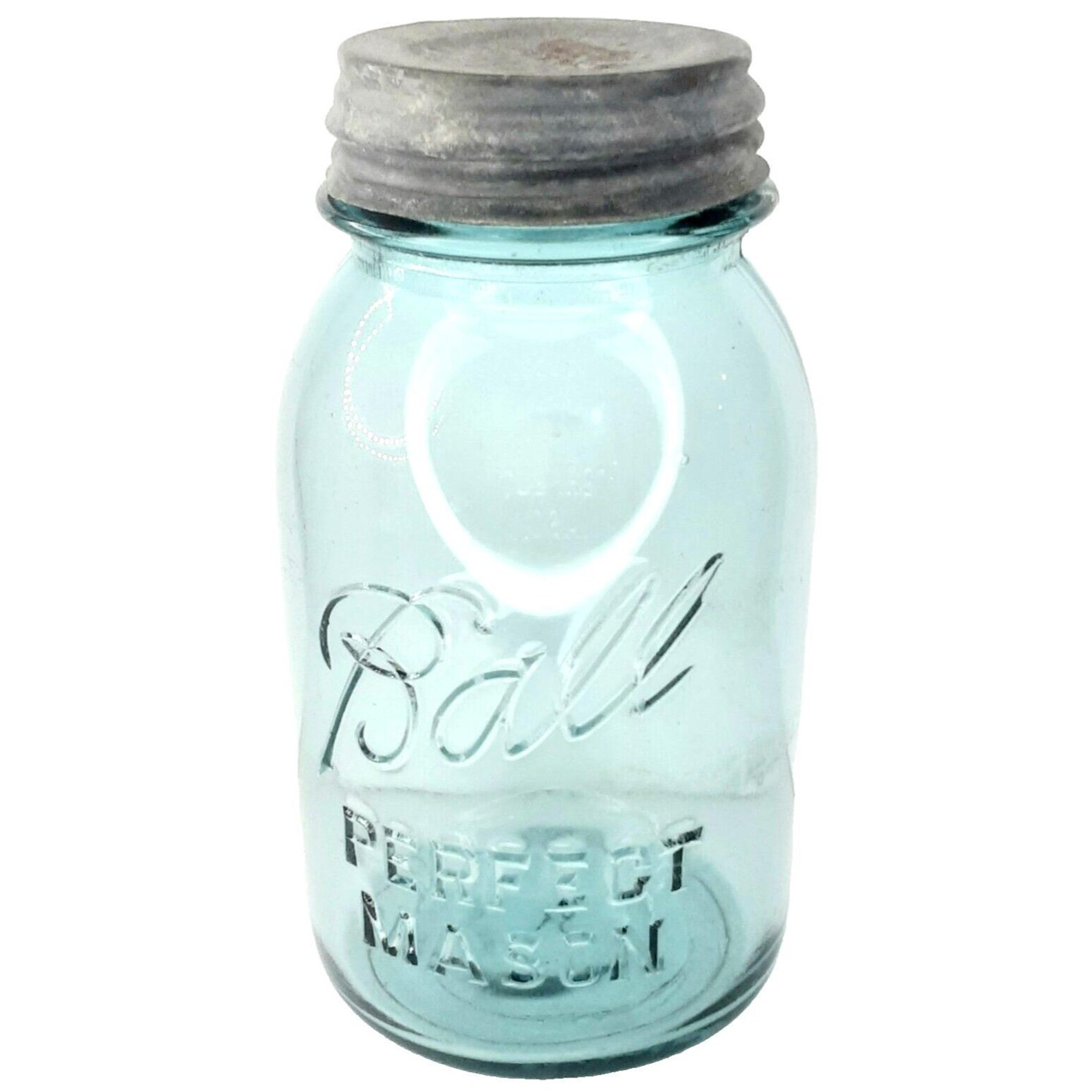 Canning Jar Ball Perfect Mason 1 Quart With Zinc Lid Kitchen Decor - Etsy