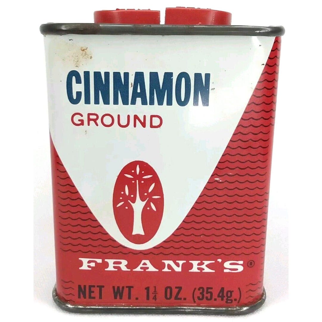 Dove Brand Frank Foods Frank's Ground Cinnamon Original Tin 1960s - Etsy