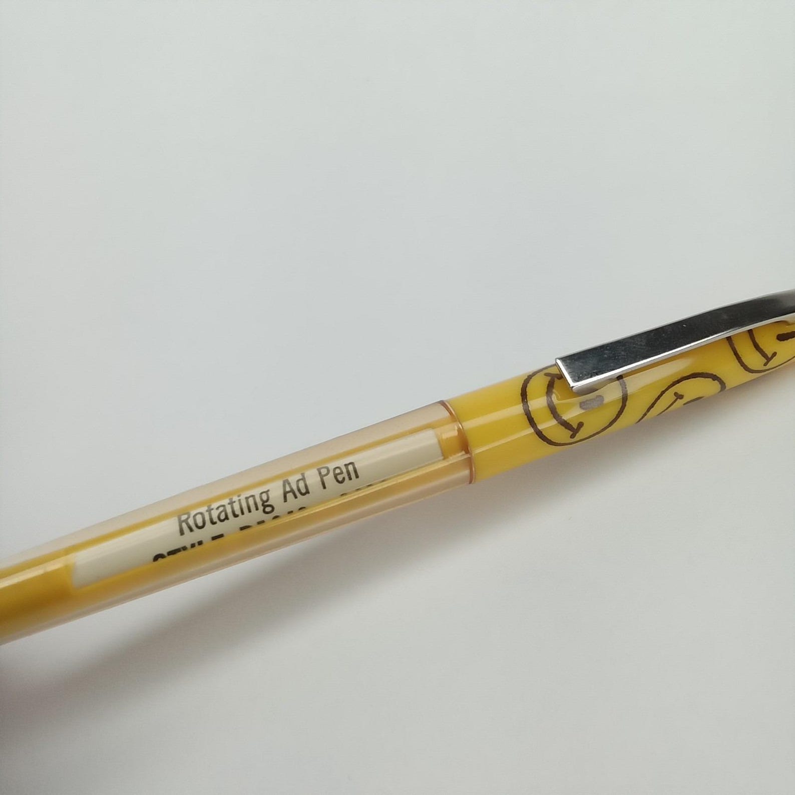 MCM Salesman Sample Advertisement Ink Pen Yellow Smiley Best Point ...