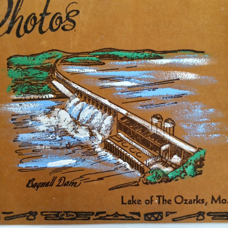 Vintage WWII Photo Album: Bagnell Dam, Lake of the Ozarks, Missouri - Etsy