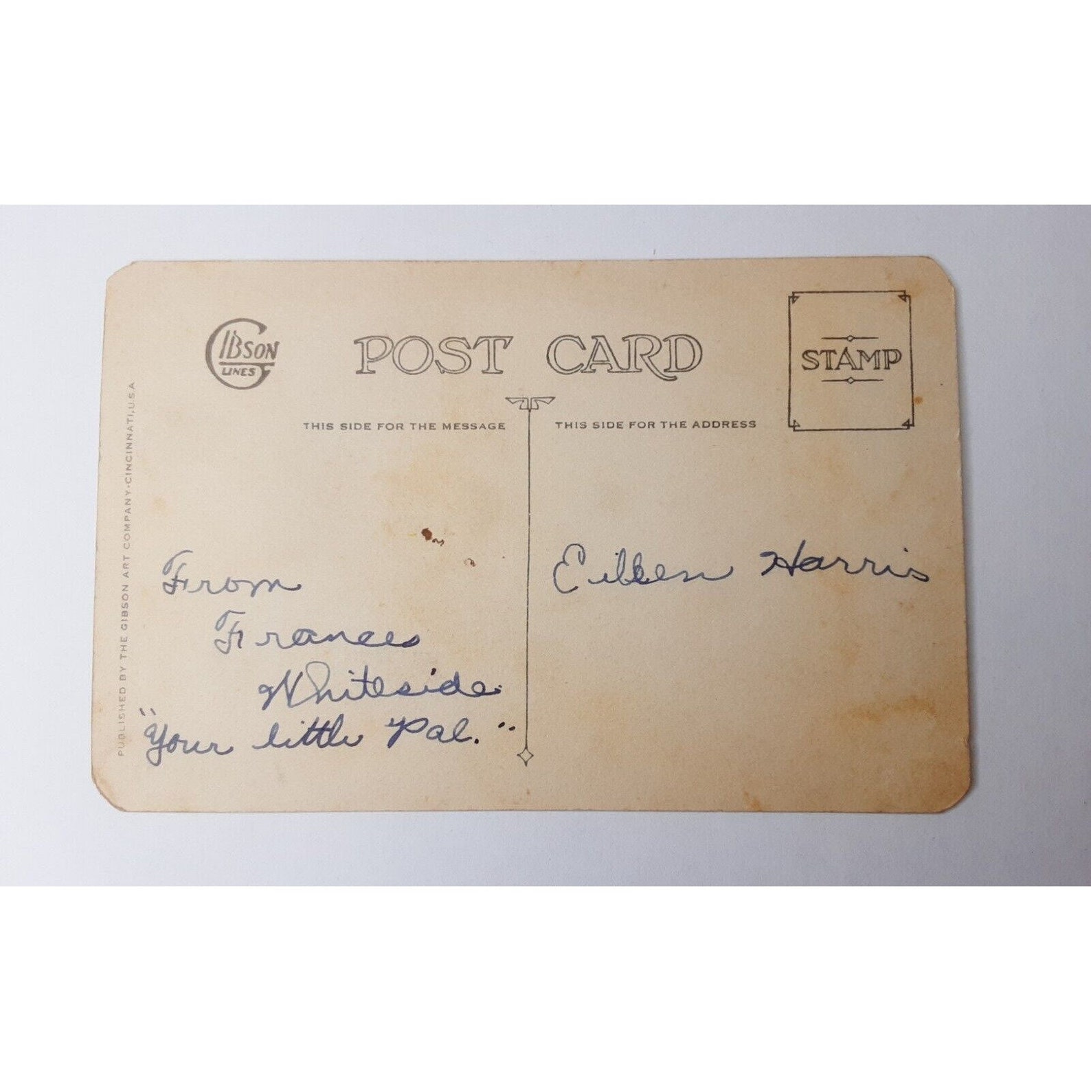 Valentine Post Card Gibson Art Company Cupid Writing Love Notes ...