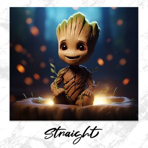 Cute Baby Groot Tumbler Wrap 20oz Skinny Sublimation Design - Etsy
