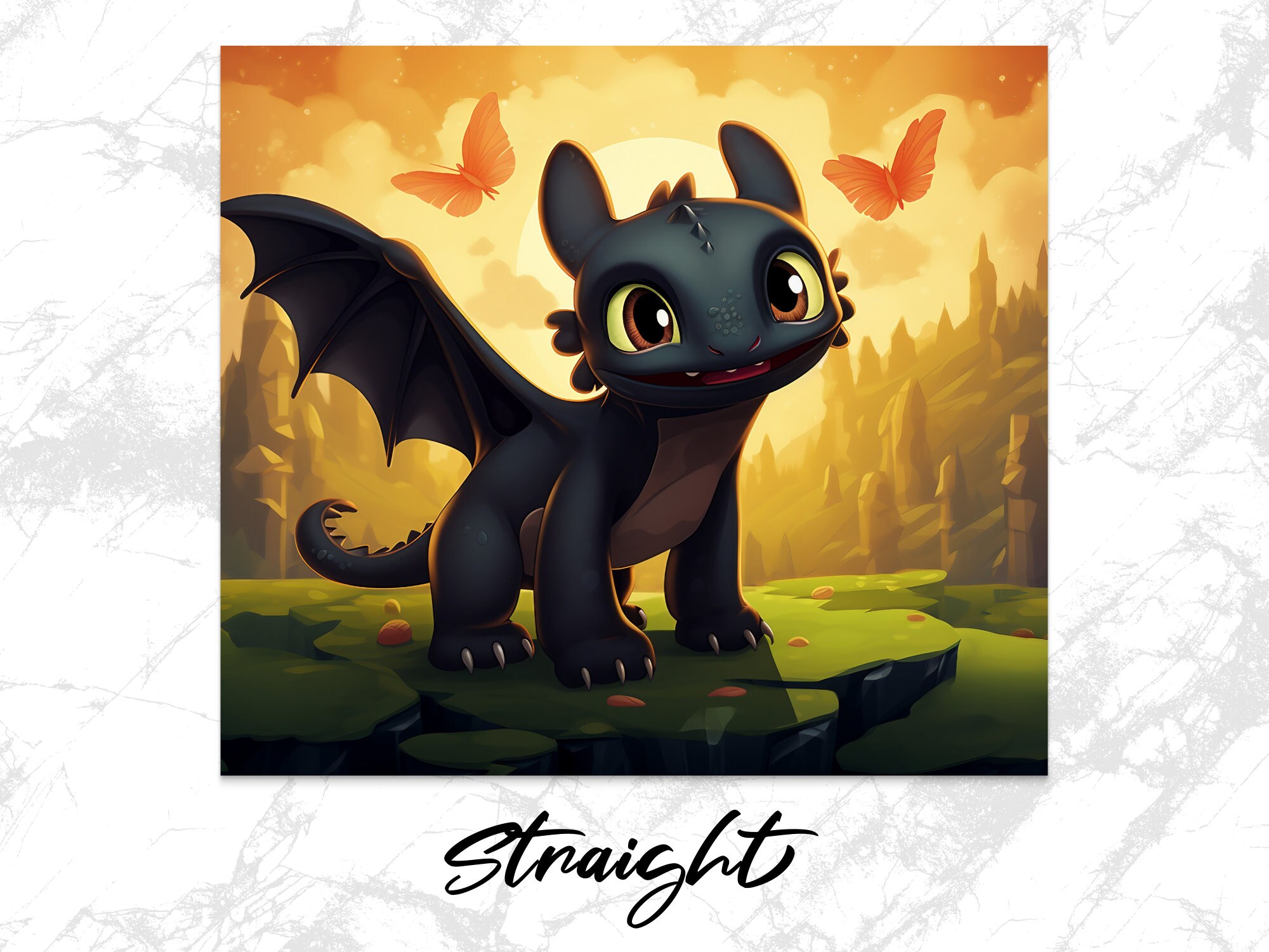 Toothless Fall Tumbler Wrap PNG 20oz Sublimation Design Instant Digital ...