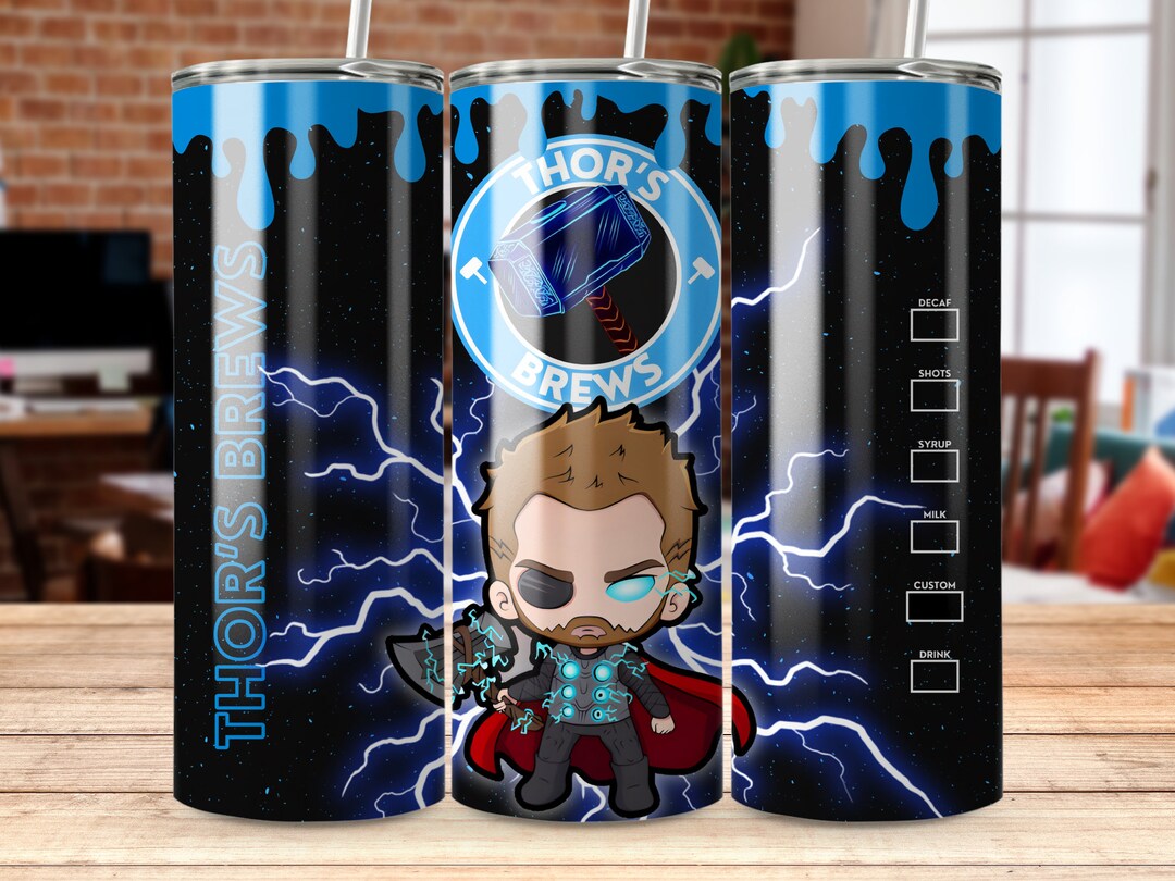 Thor PNG Marvel Tumbler Wrap Stormbreaker Starbucks Tumbler Wrap 20oz ...