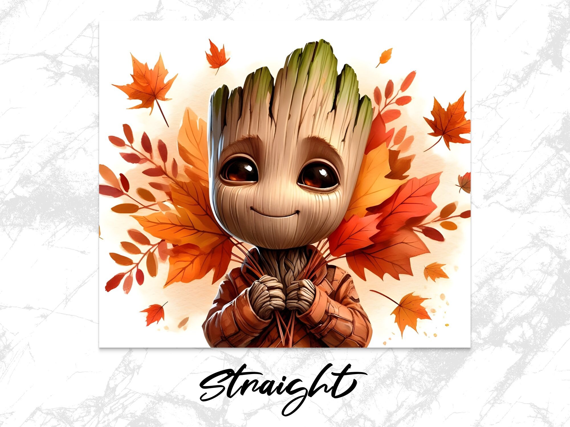 Baby Groot Tumbler Wrap 20oz Skinny Sublimation Design, Fall Tumbler ...