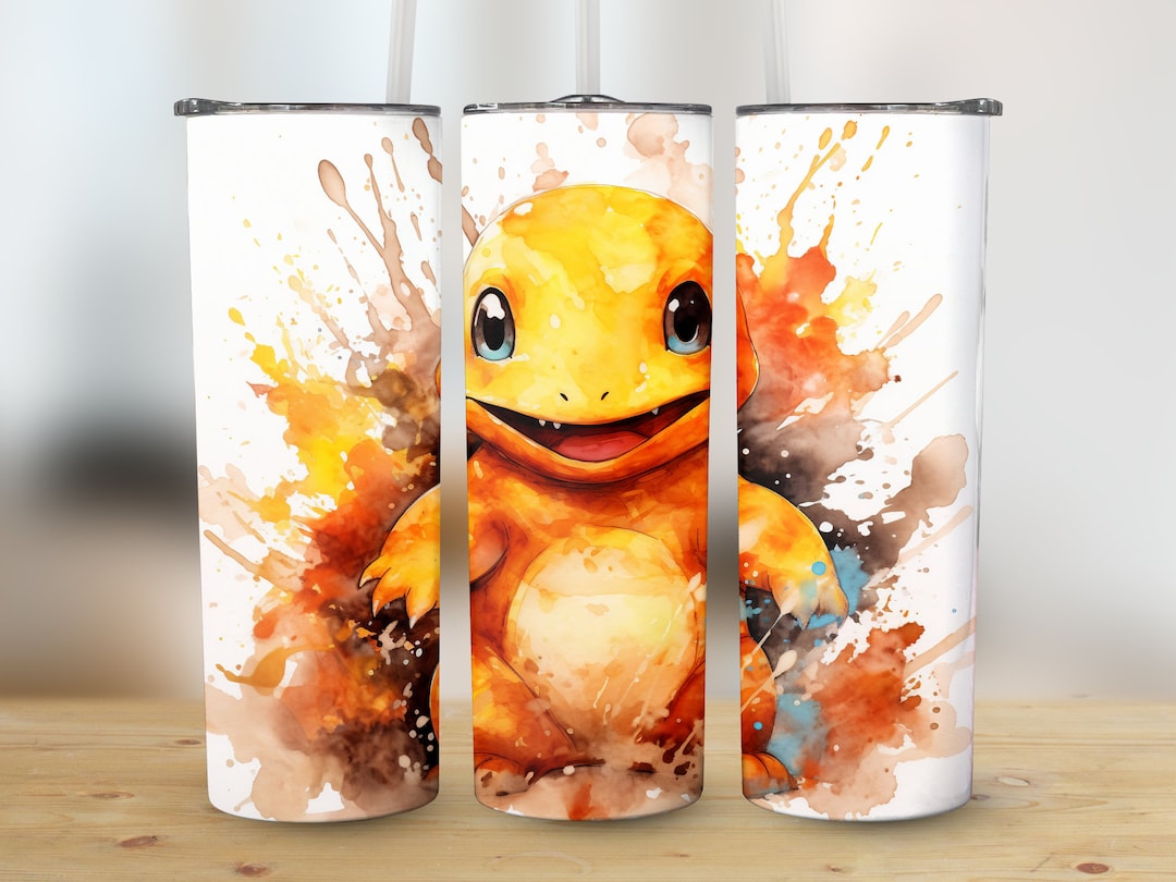 Charmander Pokemon Tumbler Wrap 20 Oz Skinny Sublimation Design Instant ...