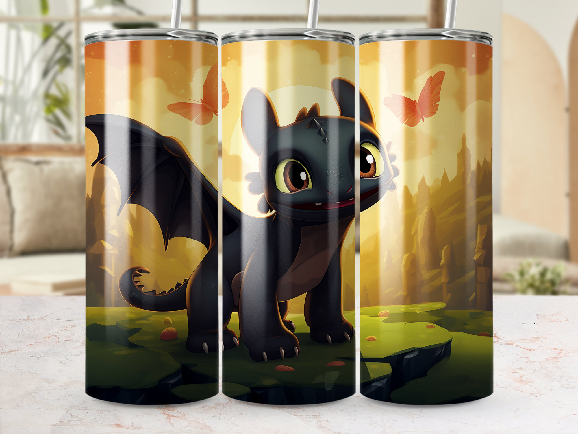 Toothless Fall Tumbler Wrap PNG 20oz Sublimation Design Instant Digital ...